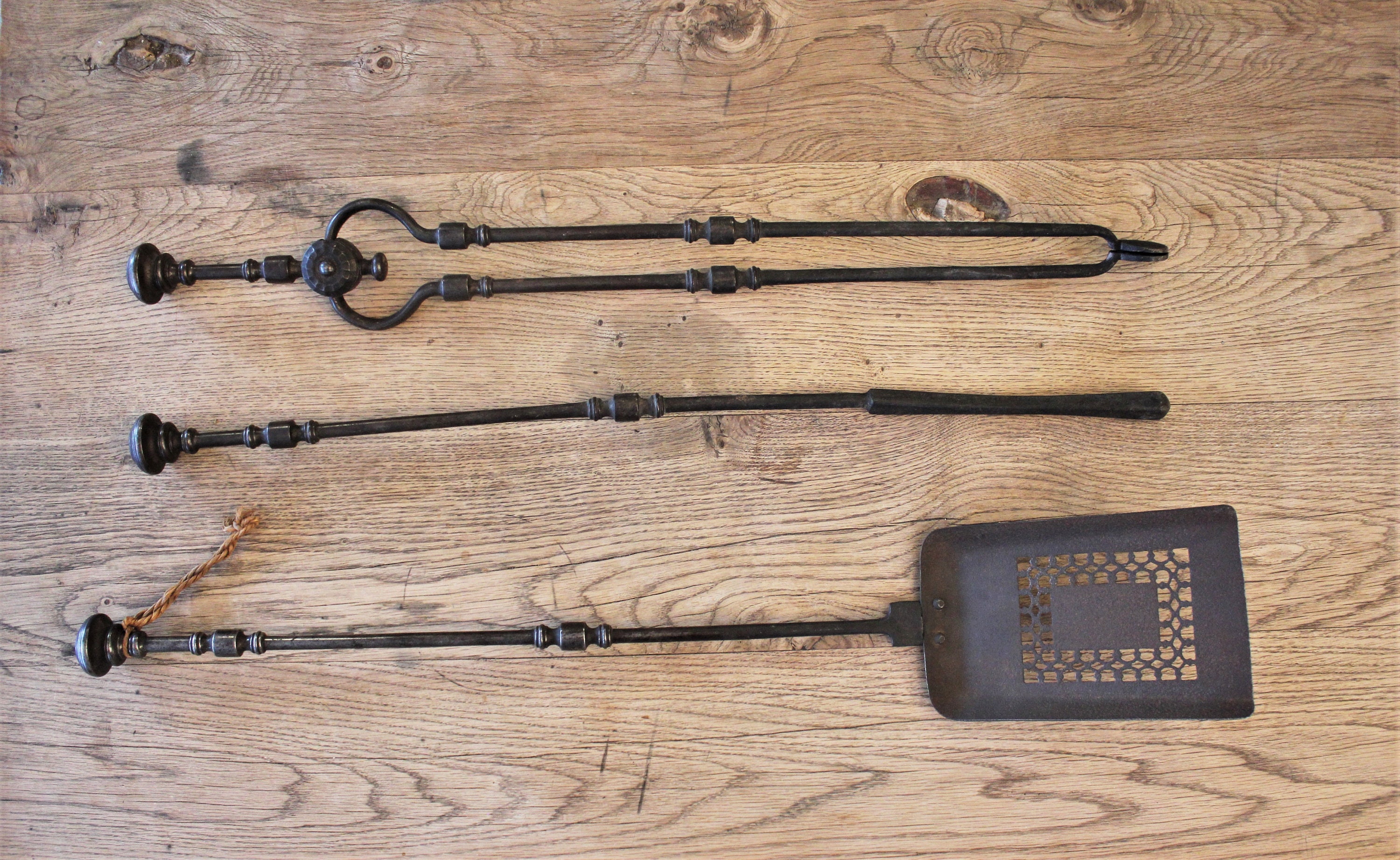 Antique Hand Forged Iron Fireplace Hearth Tools Shovel Poker | Etsy