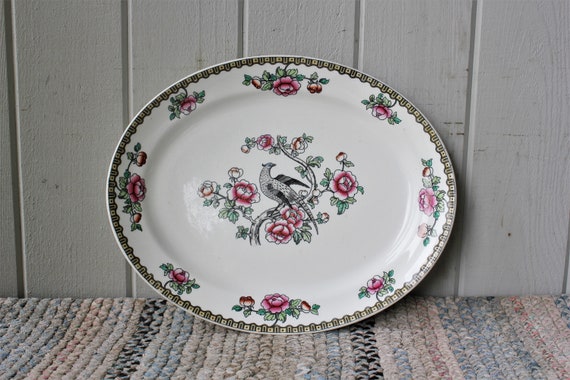 Antique English F Winkle & Co Whieldon Ware Pheasant Ironstone - Etsy