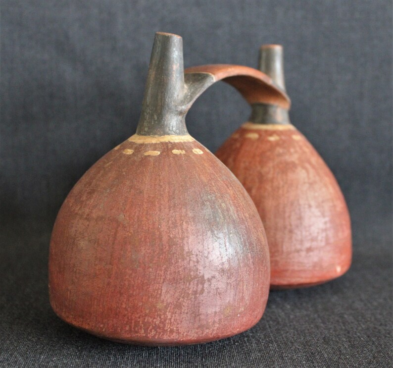 Authentic Antique Pre-columbian Ceramic Double Bottle Bridge | Etsy
