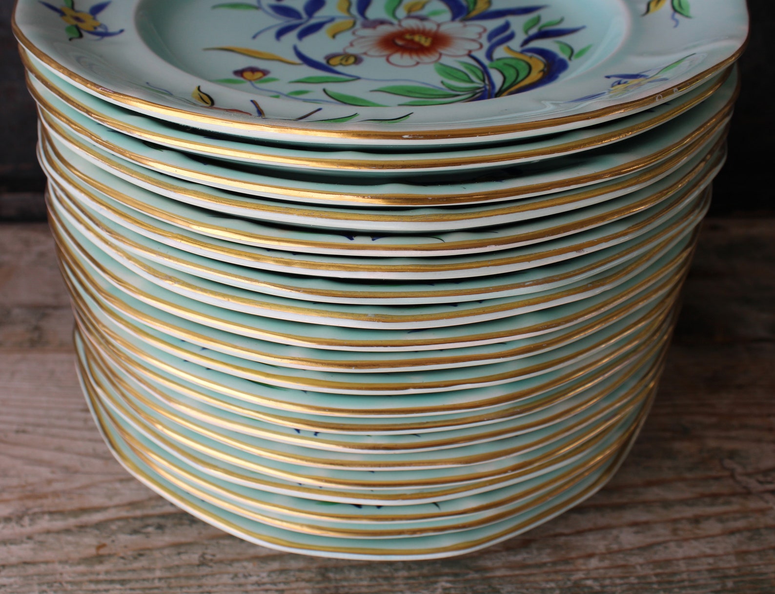 10 Antique of Hand Painted English Adams Calyx Ware Dinner - Etsy