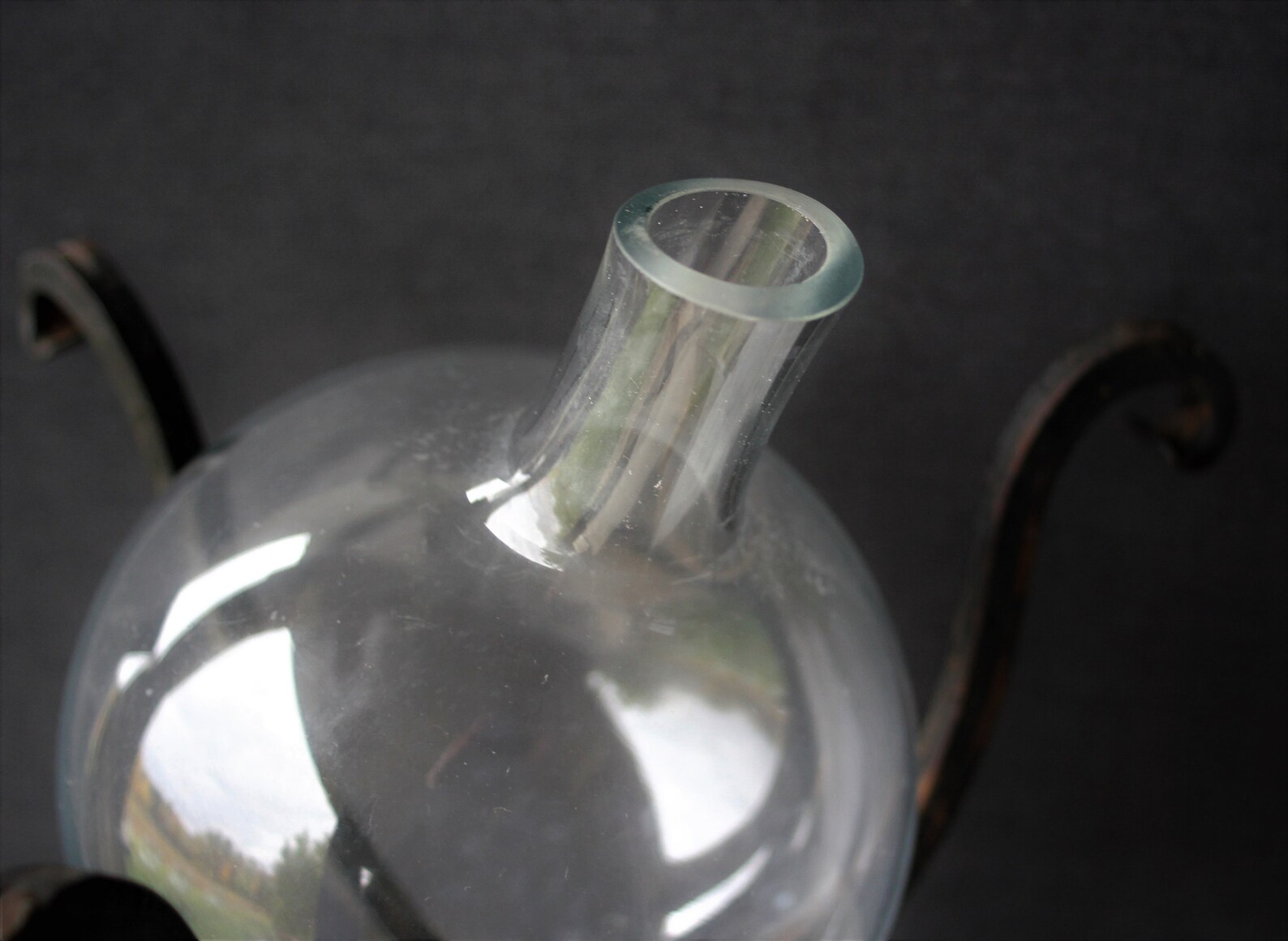 Small Very Rare Antique Blown Laboratory Lab Glass Round | Etsy