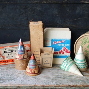 Collection of Vintage Unused Ice Cream Cones Holders and - Etsy