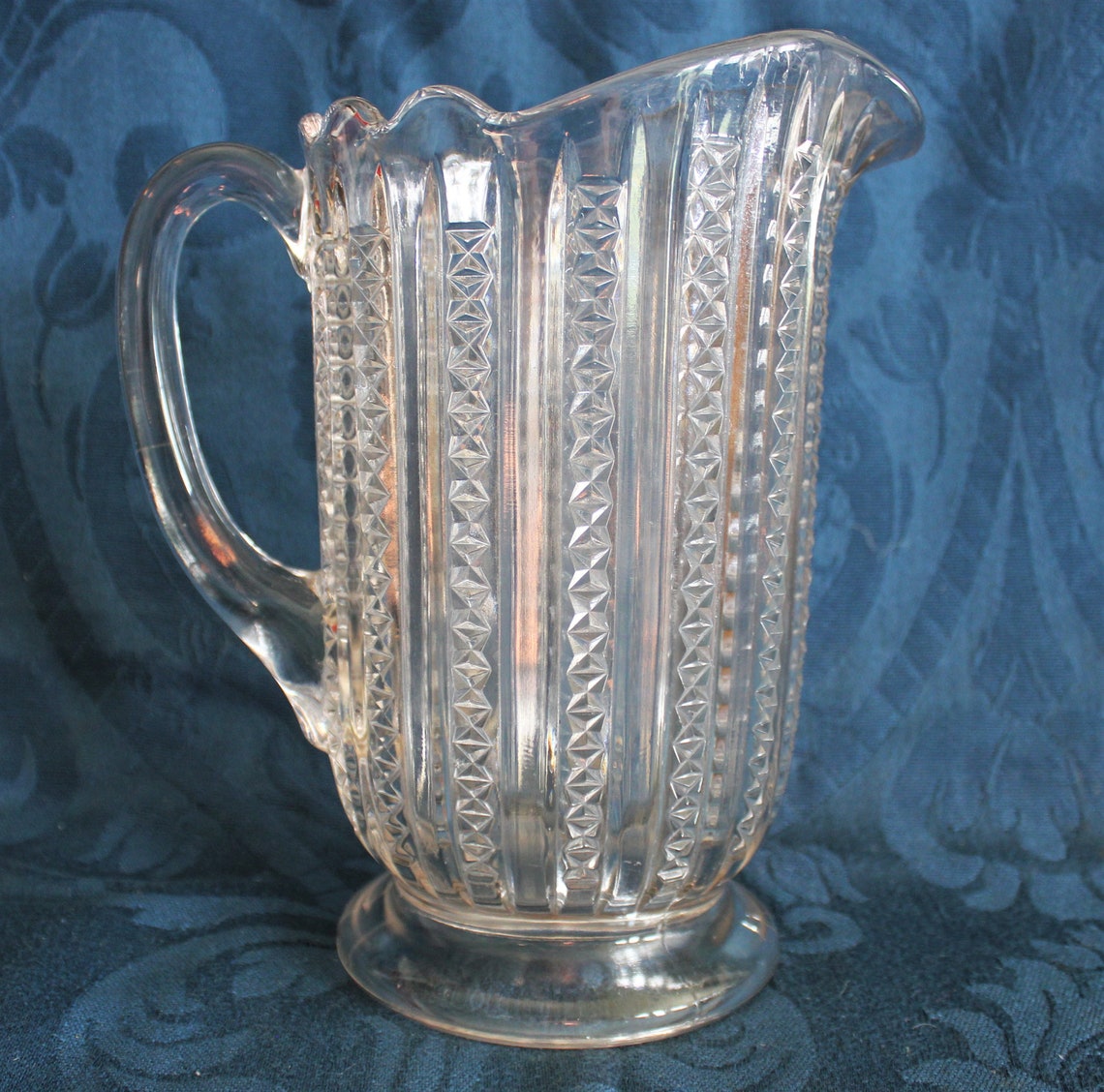 Antique Stars and Stripes EAPG Pattern Glass Pitcher - Etsy