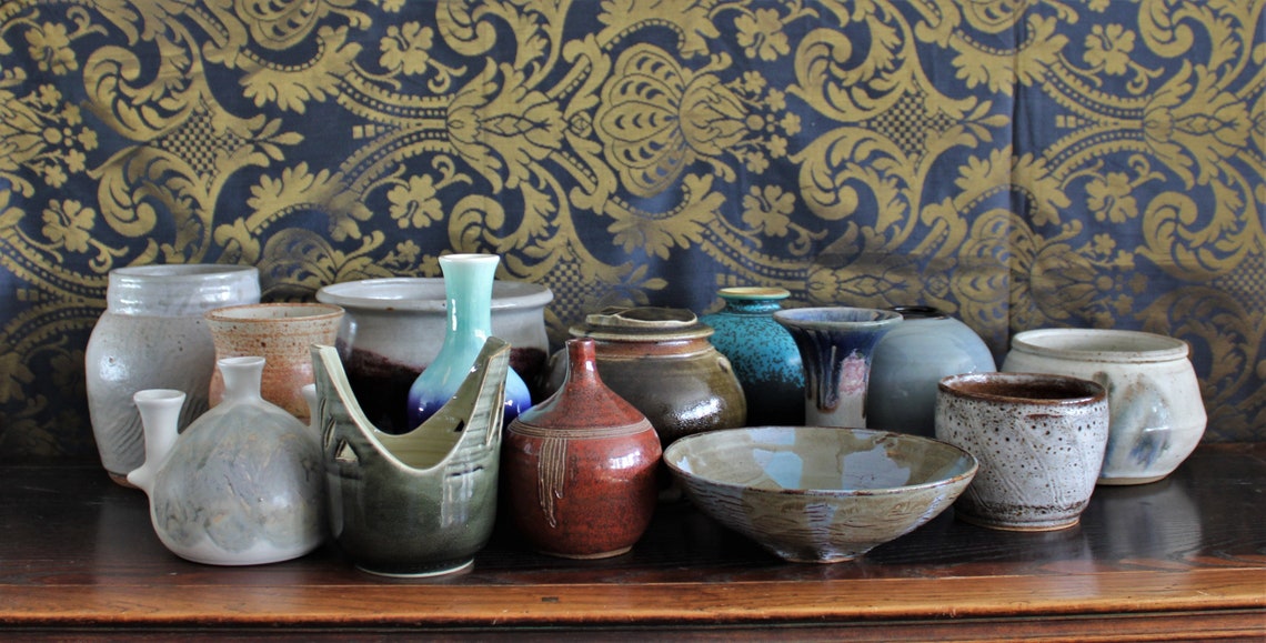 Vintage Rustic Japanese Studio Pottery Vase - Etsy