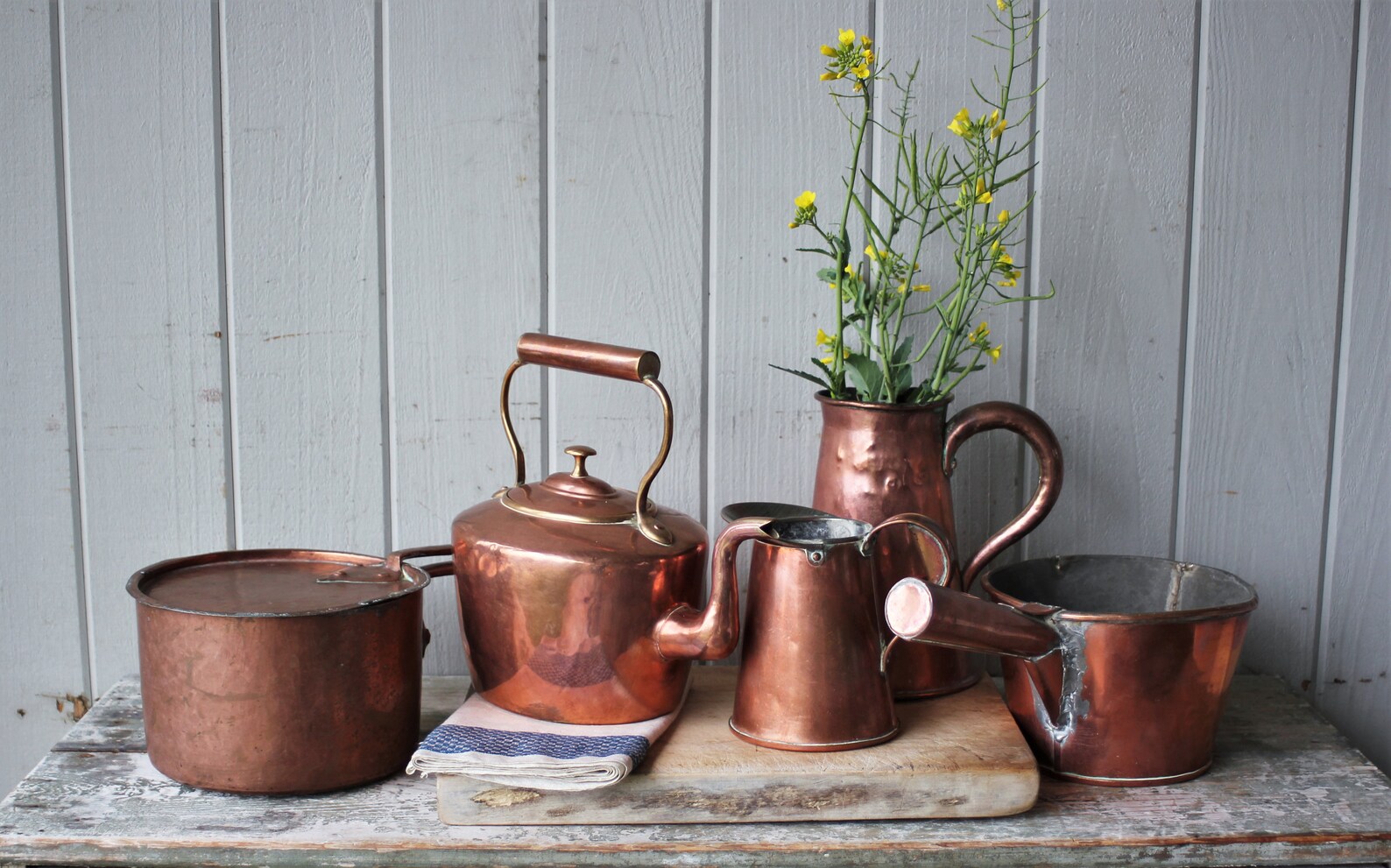 Antique Hand Tooled Copper Confectionery Pan Pot - Etsy