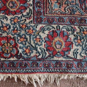 Vintage Persian Red and Blue Area Rug 80" X 54" - Etsy