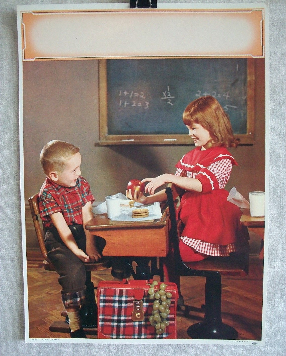 Old School Vintage Calendar Litho - Etsy