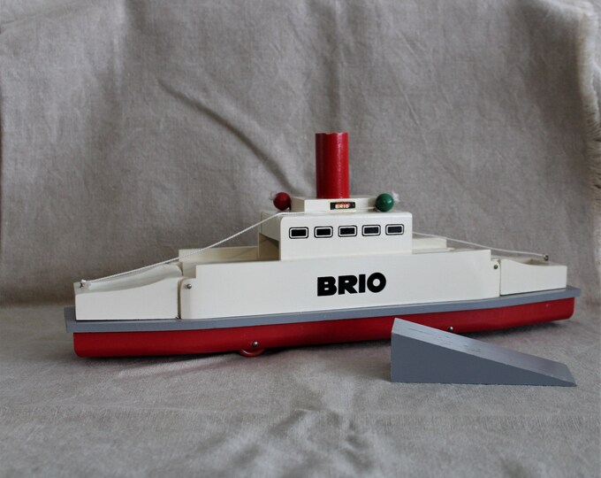 Vintage Brio Ferry Boat Classic Swedish Wooden Toy - Etsy