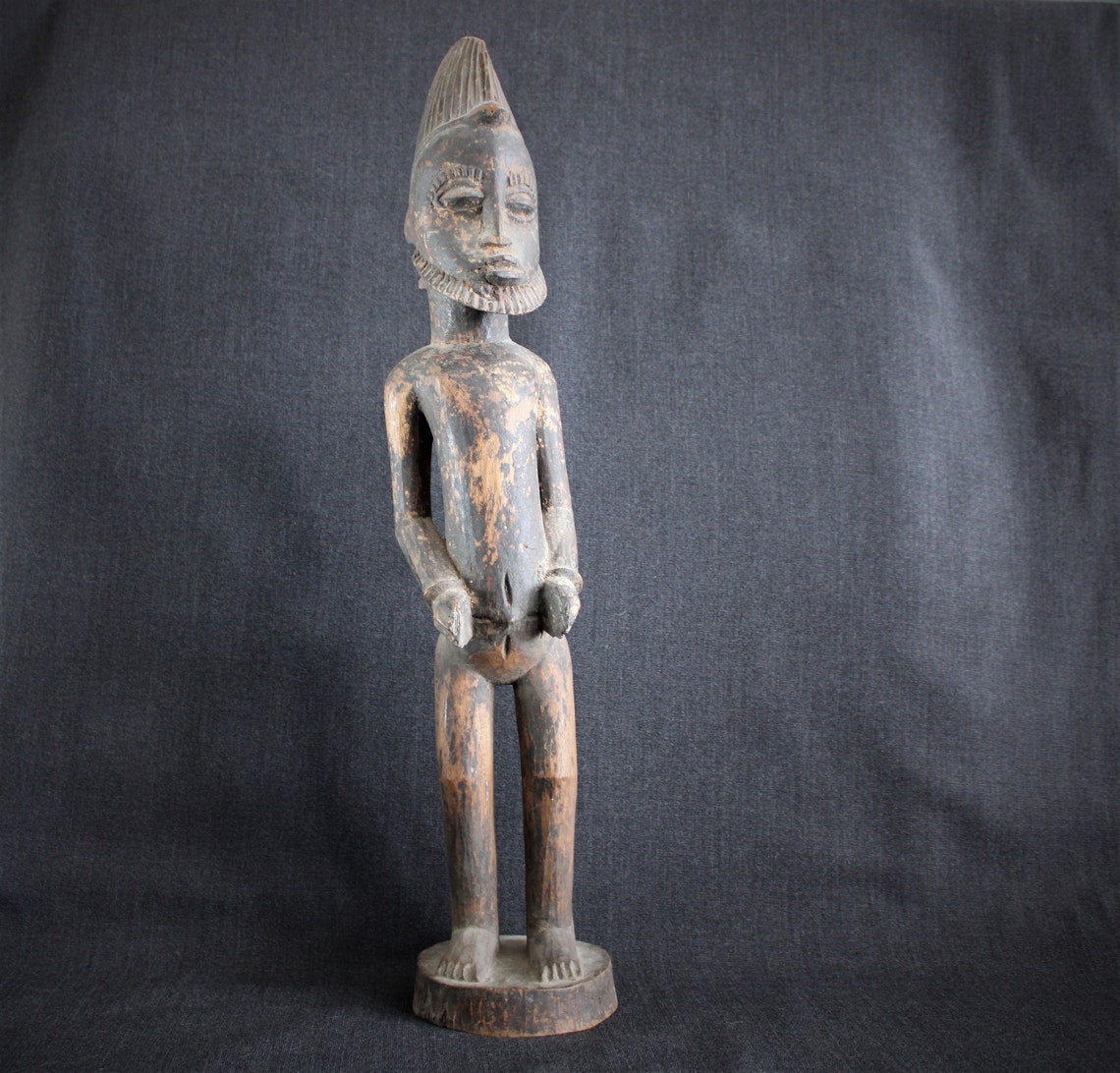 Antique African Carved Wood Deble Senufo Figure Statue | Etsy