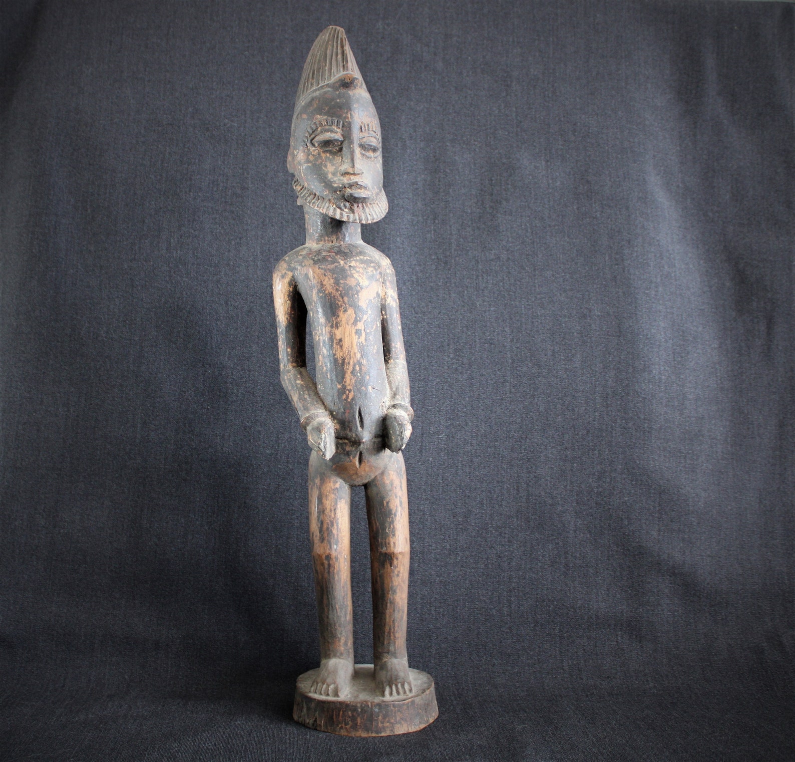 Antique African Carved Wood Deble Senufo Figure Statue | Etsy