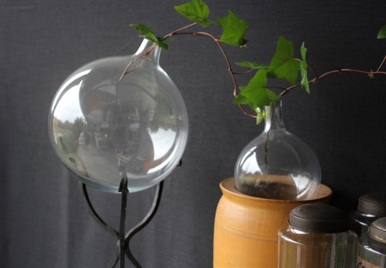 Large Very Rare Antique Blown Laboratory Lab Glass Round - Etsy