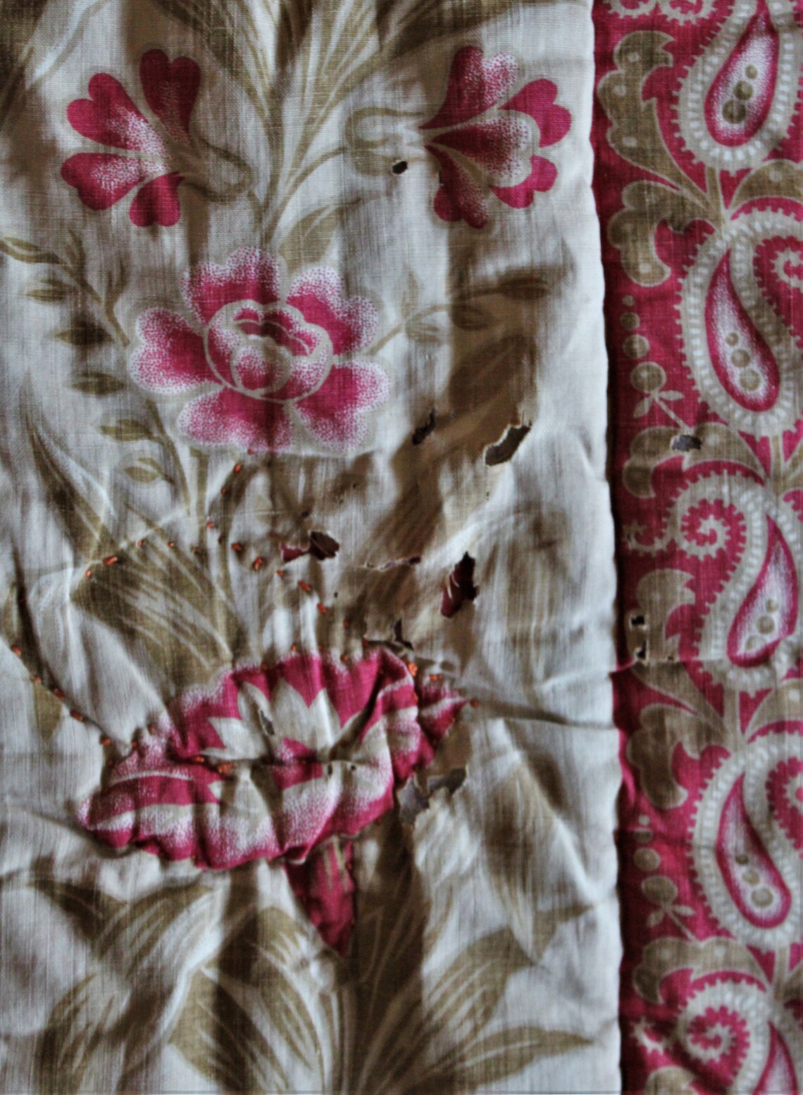 Gorgeous Antique French Provencal Quilt With Flowers and - Etsy