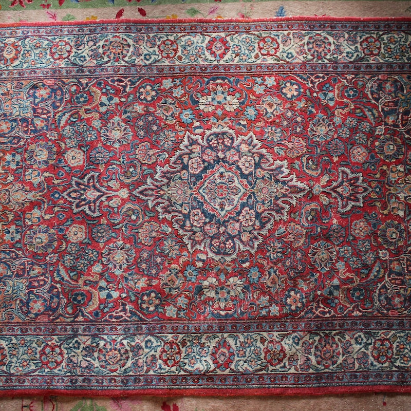 Blue Persian Rug - Etsy