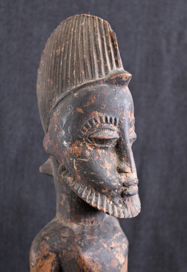 Antique African Carved Wood Deble Senufo Figure Statue | Etsy