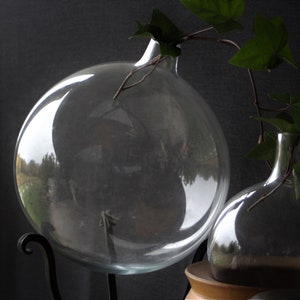 Large Very Rare Antique Blown Laboratory Lab Glass Round Scientific ...