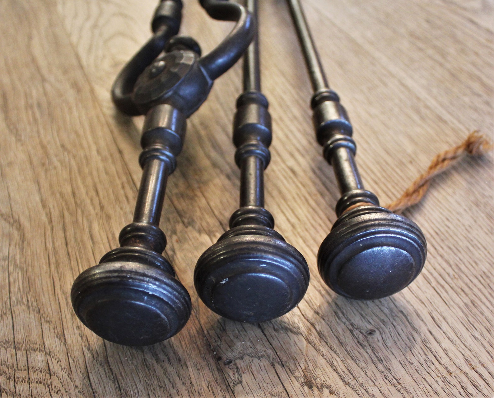 Antique Hand Forged Iron Fireplace Hearth Tools Shovel Poker | Etsy