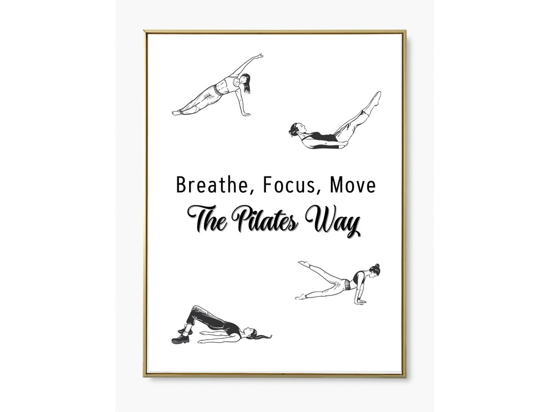 Pilates Printable Wall Art for Your Home. Pilates Pose. Pilates Poster ...