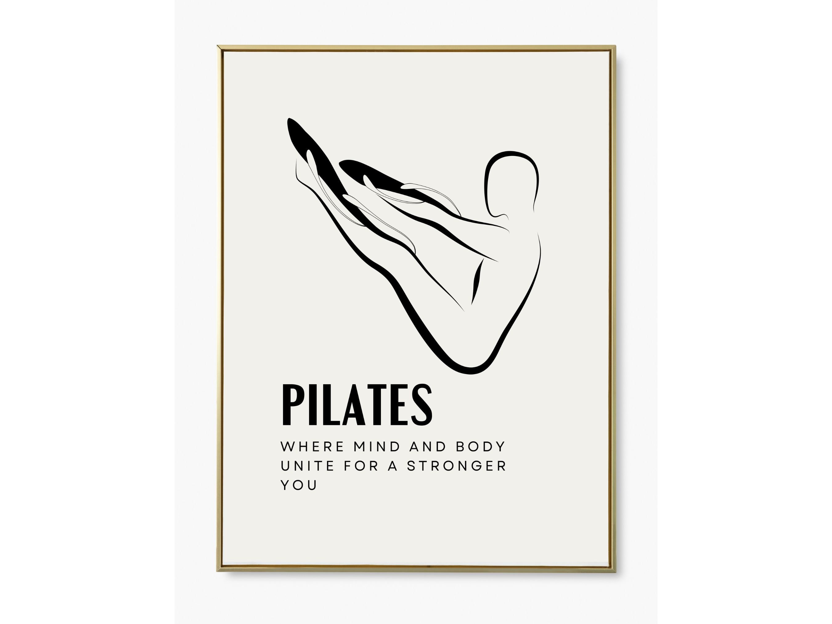 Transform Your Pilates Space With Inspiration. Motivational Poster for ...
