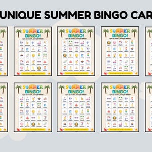 Printable Summer-themed Bingo Game | Fun Activity for Kids & Families ...