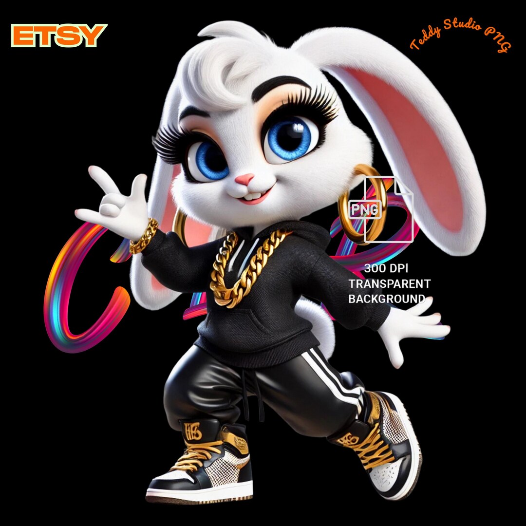 Beautiful Cute Dancing Bunny I Cute Bunny Dancing Clipart | Art ...