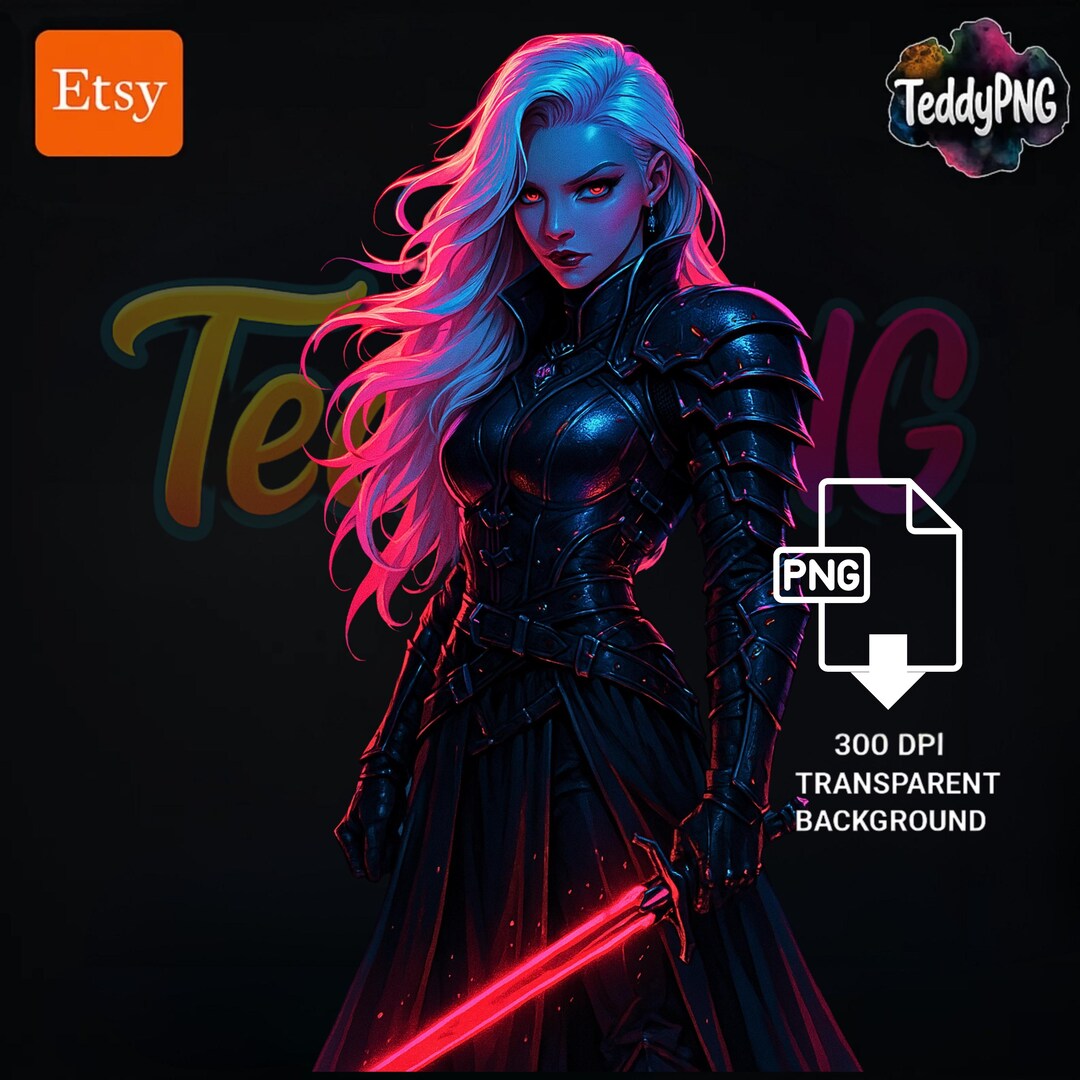 Fantasy Woman Warrior| Magic Pop Art Girl Clipart- Fantasy Girl Art ...