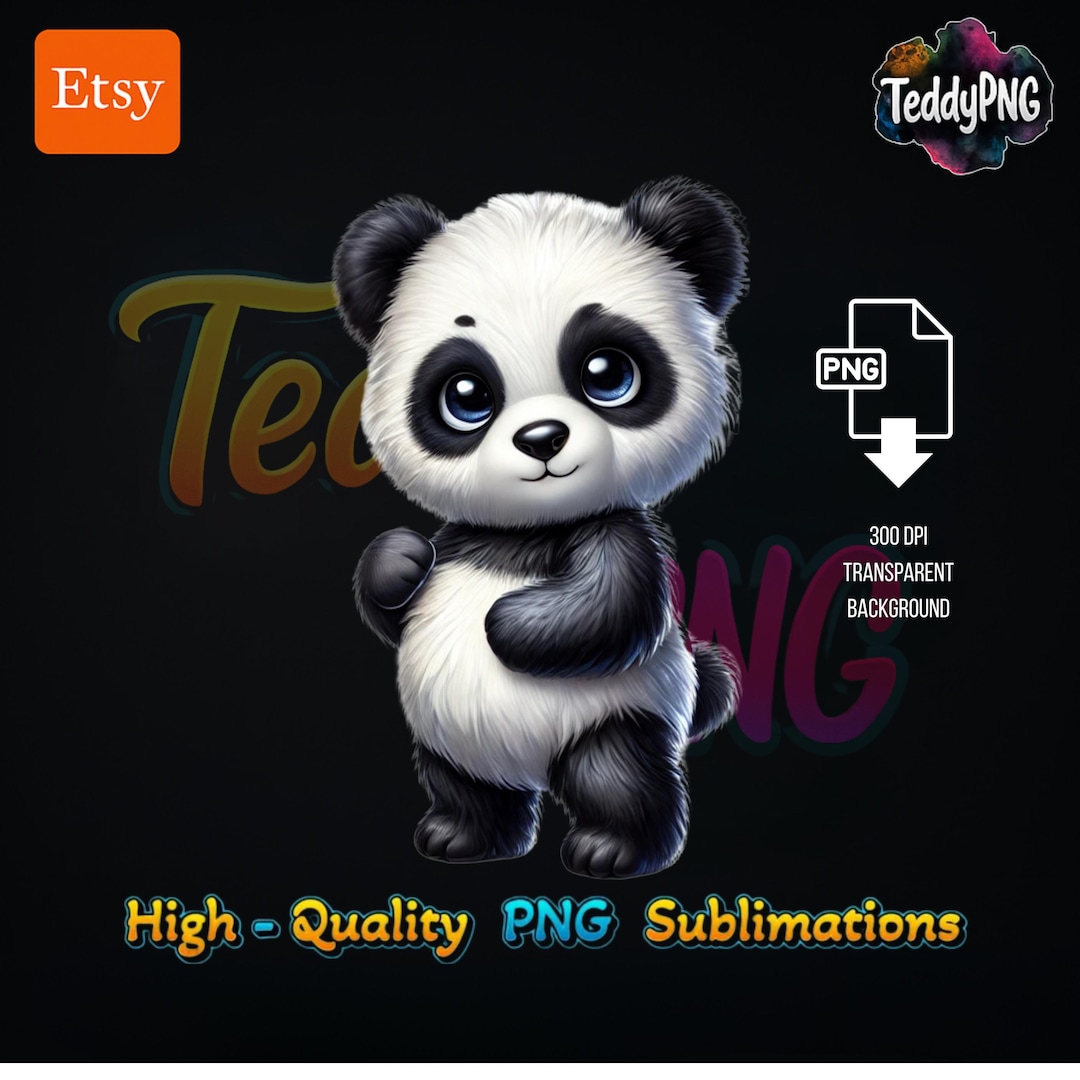 Cute Baby Panda PNG, Baby Panda Clipart, Cute Baby Panda Digital ...