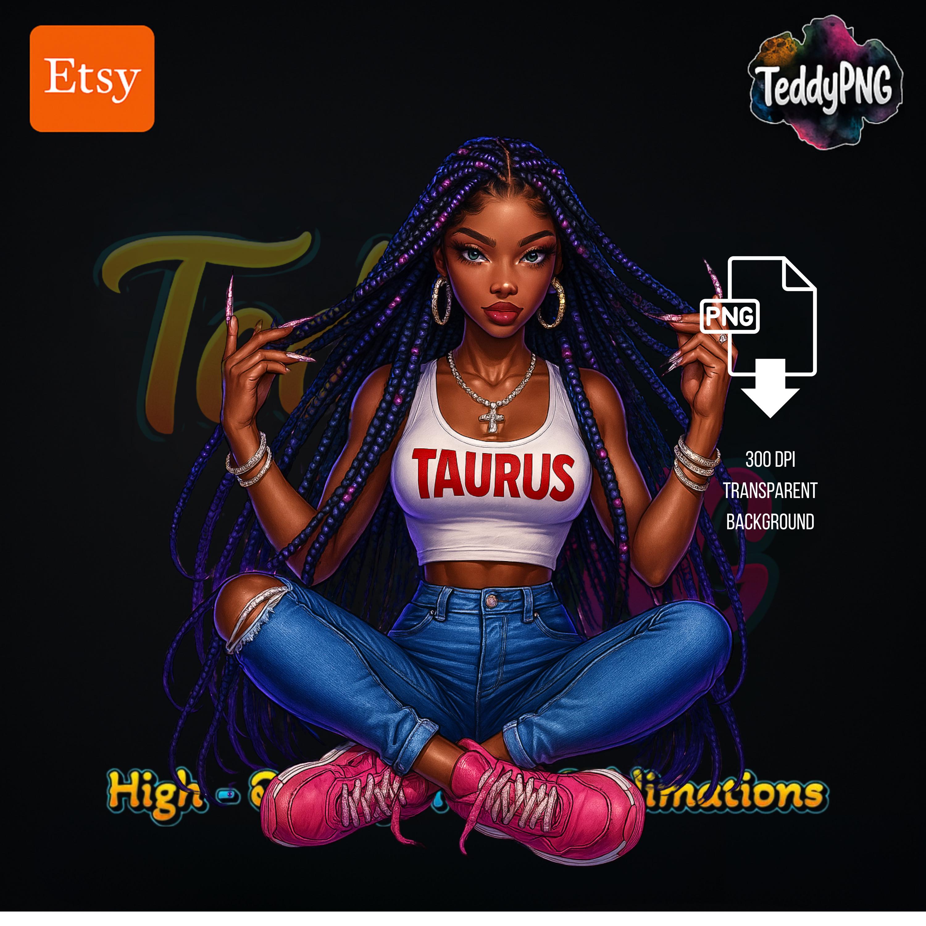 Taurus Girl Zodiac | Trap Designs | Black Girl Taurus African American ...