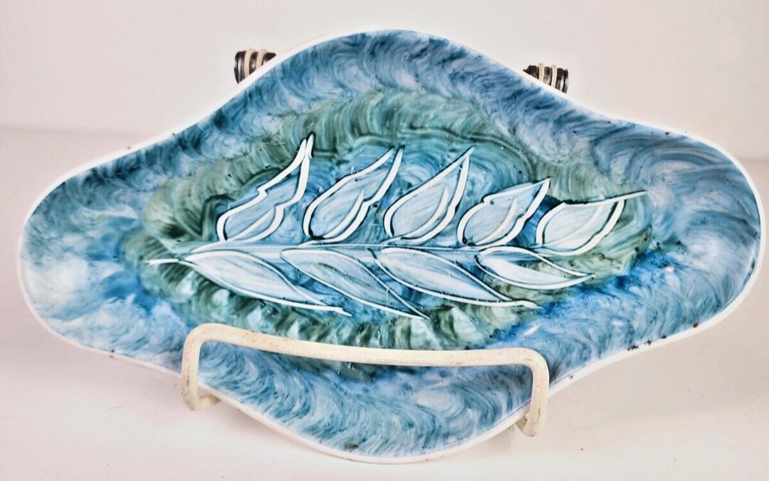 H. Turner Whalley Blue & Green Tuscan China Metallised Hand Painted ...