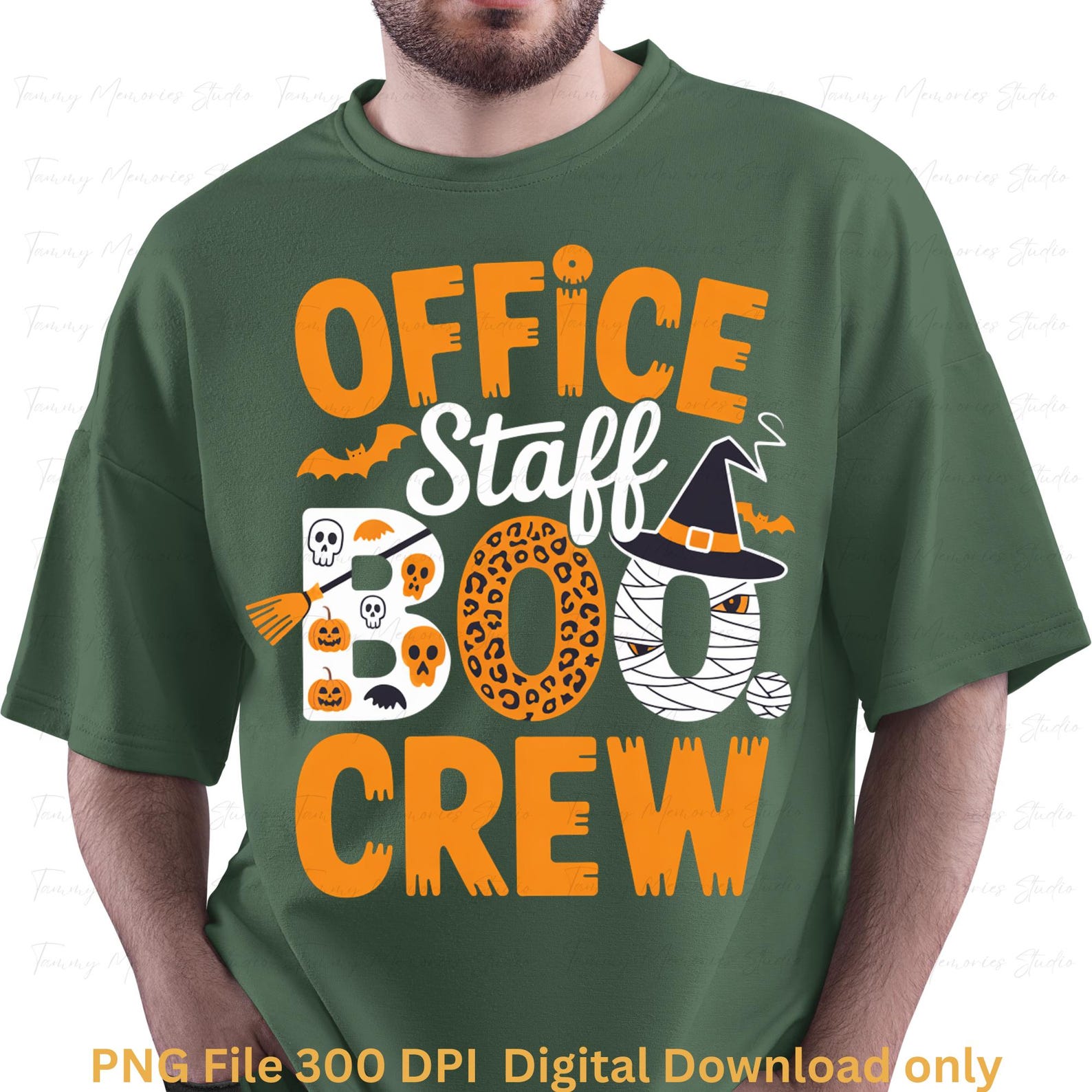 Boo Crew Office Staff Halloween PNG: Matching Work Shirt Design ...