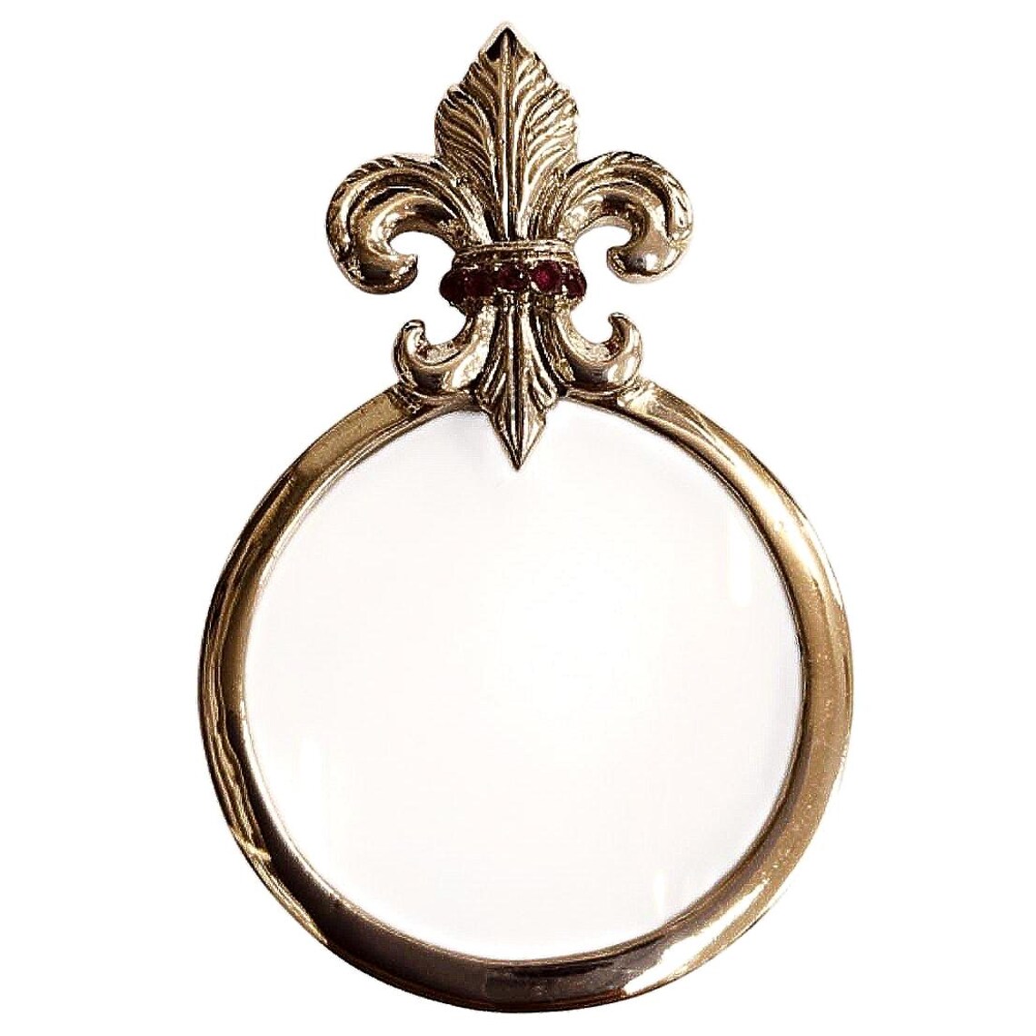 Art Nouveau Inspired Collectable Ruby Magnifying Glass Pendant 925 ...