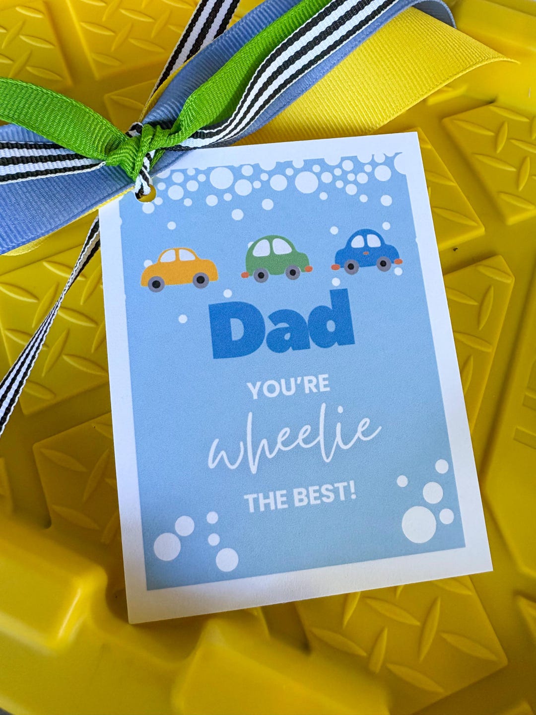Dad You're Wheelie the Best Father's Day Gift Tag - Etsy