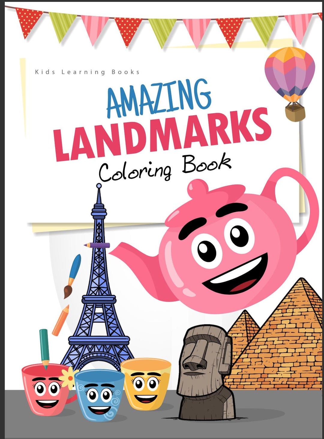 Amazing Landmarks Coloring Book for Kids! Educational Children's ...