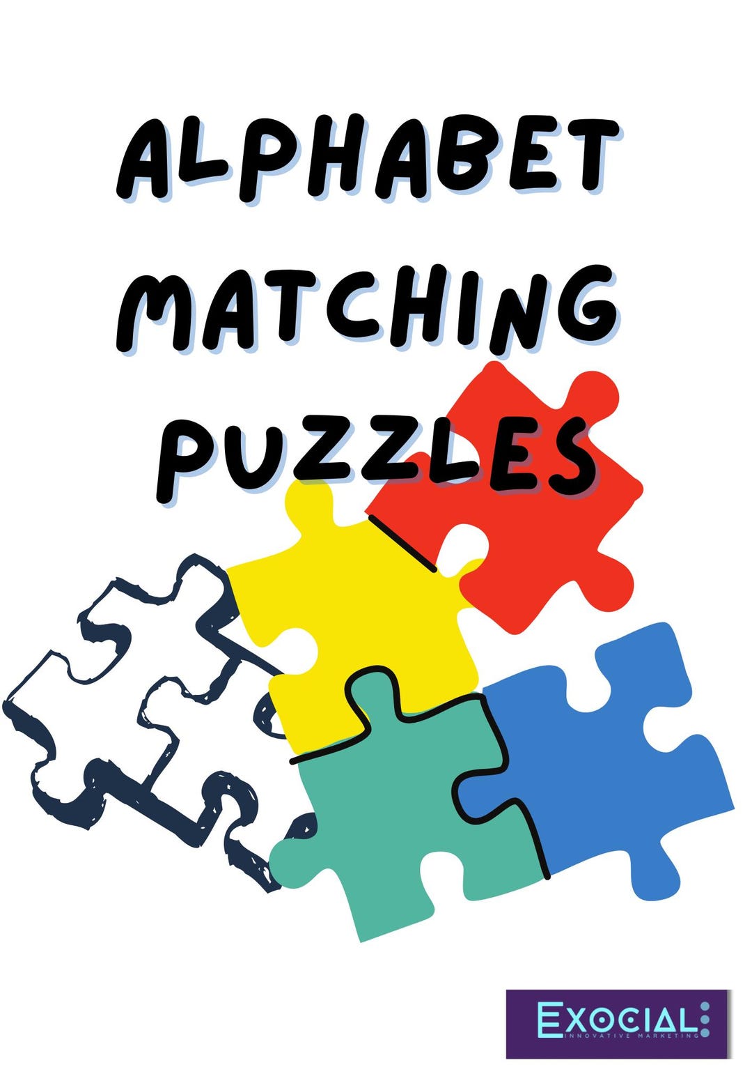 Alphabet Coloring and Cutting in English Alphabet Matching Puzzles - Etsy