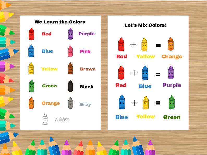 Learn Colors Book – Fun and Educational Guide for Kids | Printable PDF ...