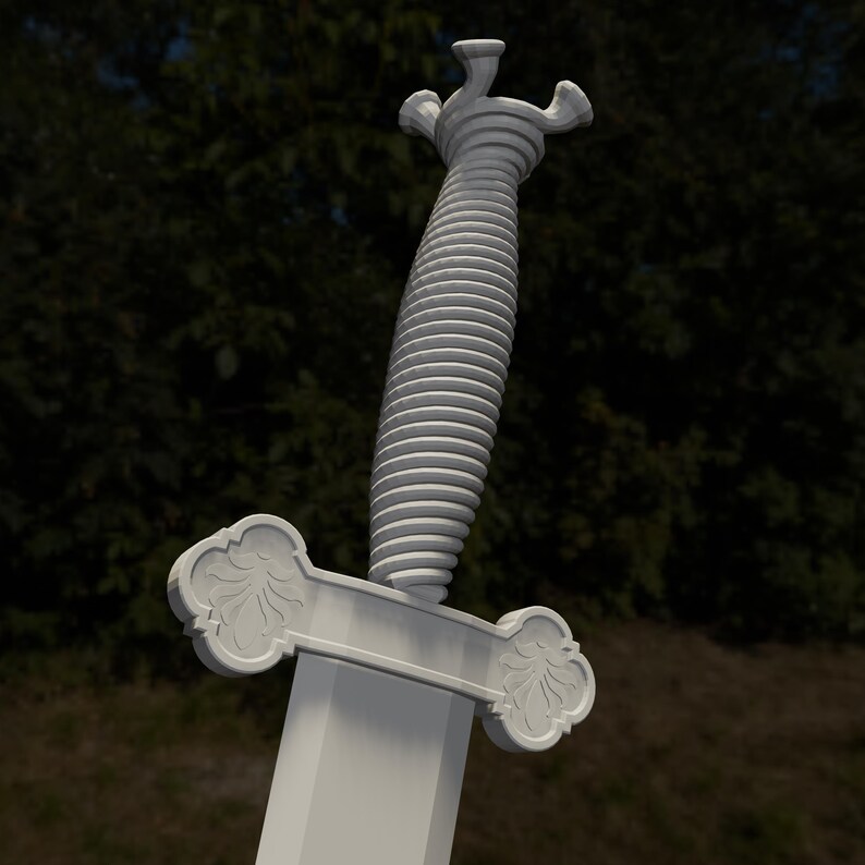 Medieval Sword STL 3D Model – Classic One-handed Blade for PLA Printing ...