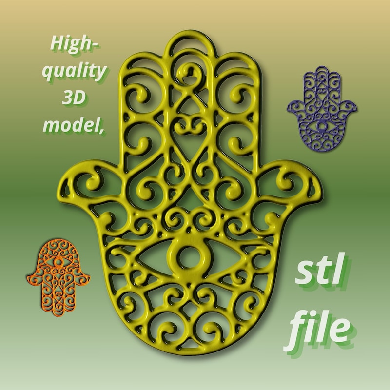 3d Print Hamsa - Etsy