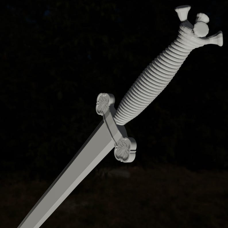 Medieval Sword STL 3D Model – Classic One-handed Blade for PLA Printing ...