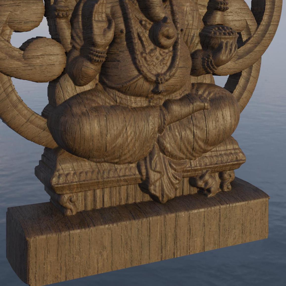 Ganesha 3D STL Model for 3 Axis CNC and 3D Printing | Hindu God Relief ...