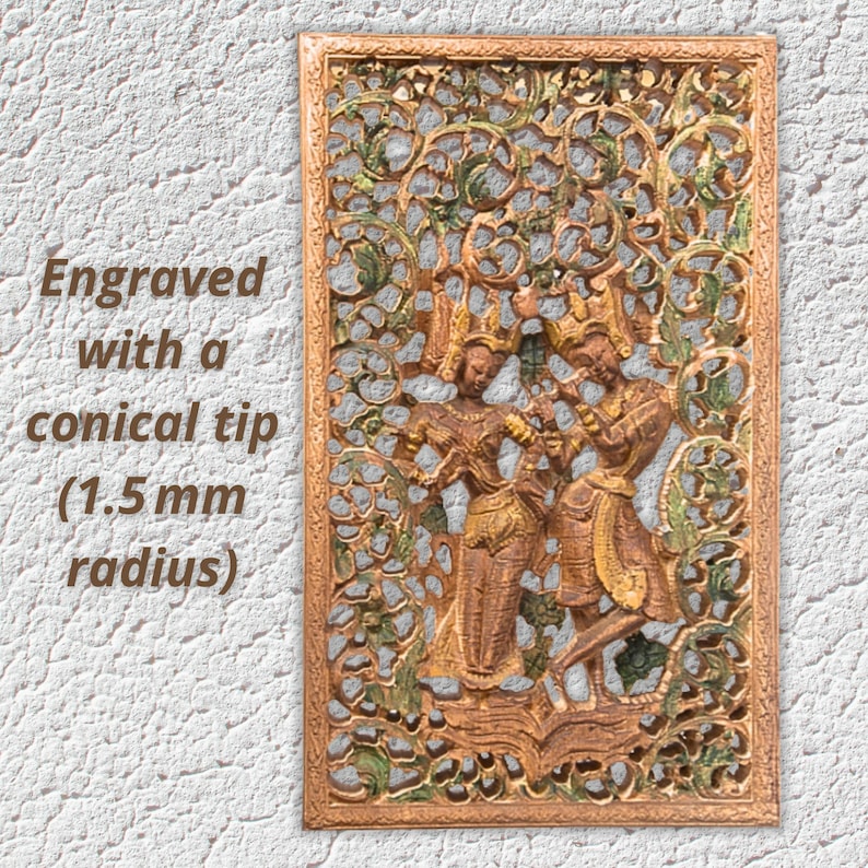 Radha Krishna STL File for CNC Carving or 3D Printing, Ornamental ...