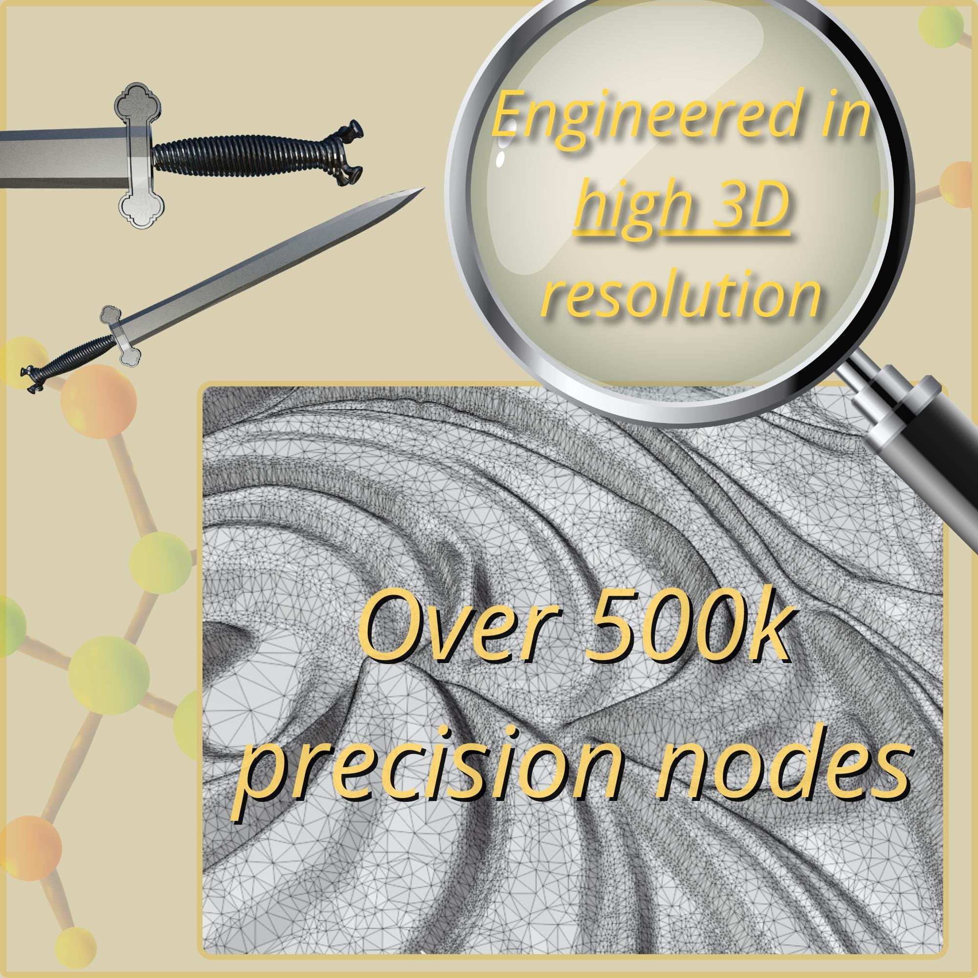 Medieval Sword STL 3D Model – Classic One-handed Blade for PLA Printing ...