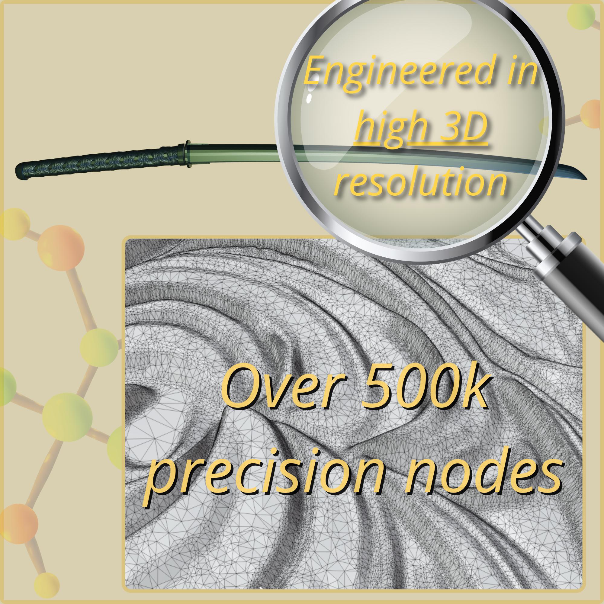 Katana Sword 3D Model STL OBJ – Samurai Blade for PLA 3D Printing, Cosplay Prop, Display or ...