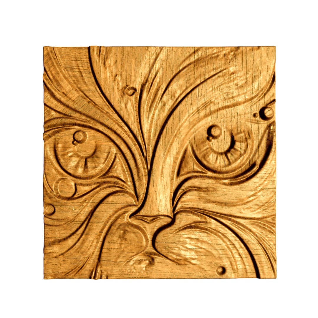 3D Whimsical Cat Face Wall Art Panel – STL File for CNC Carving or 3D ...