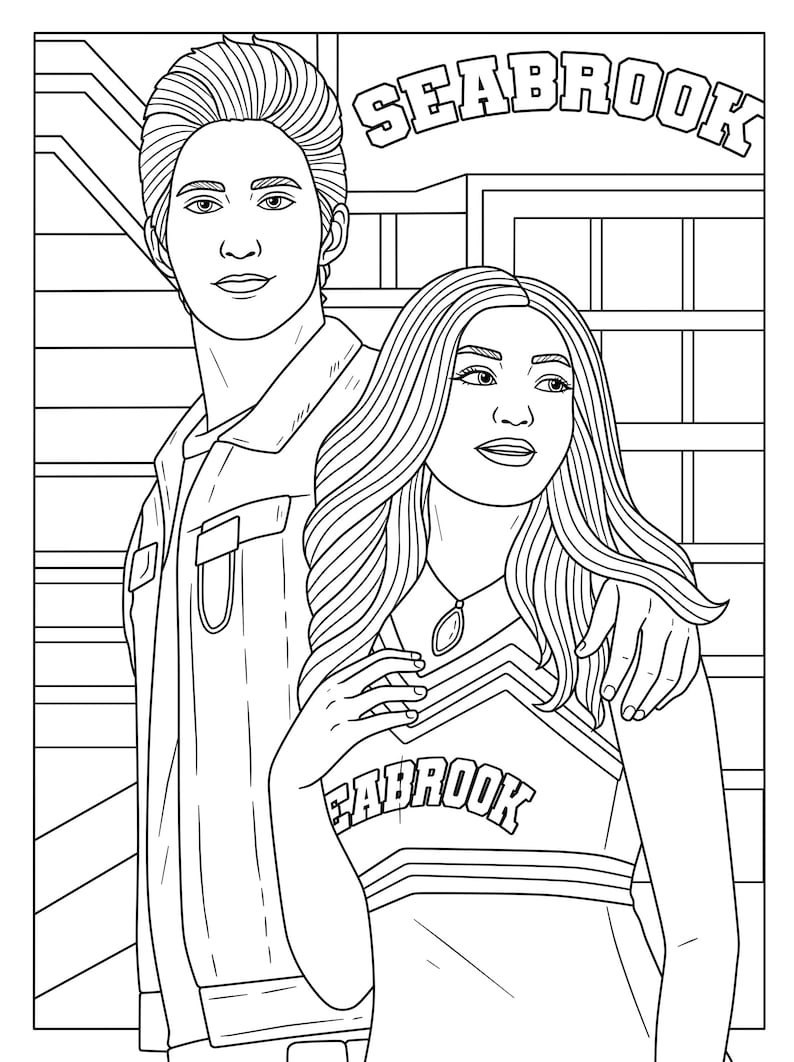 Disney Zombies 3 Coloring Book – DIGITAL DOWNLOAD | 35 Unique Pages ...