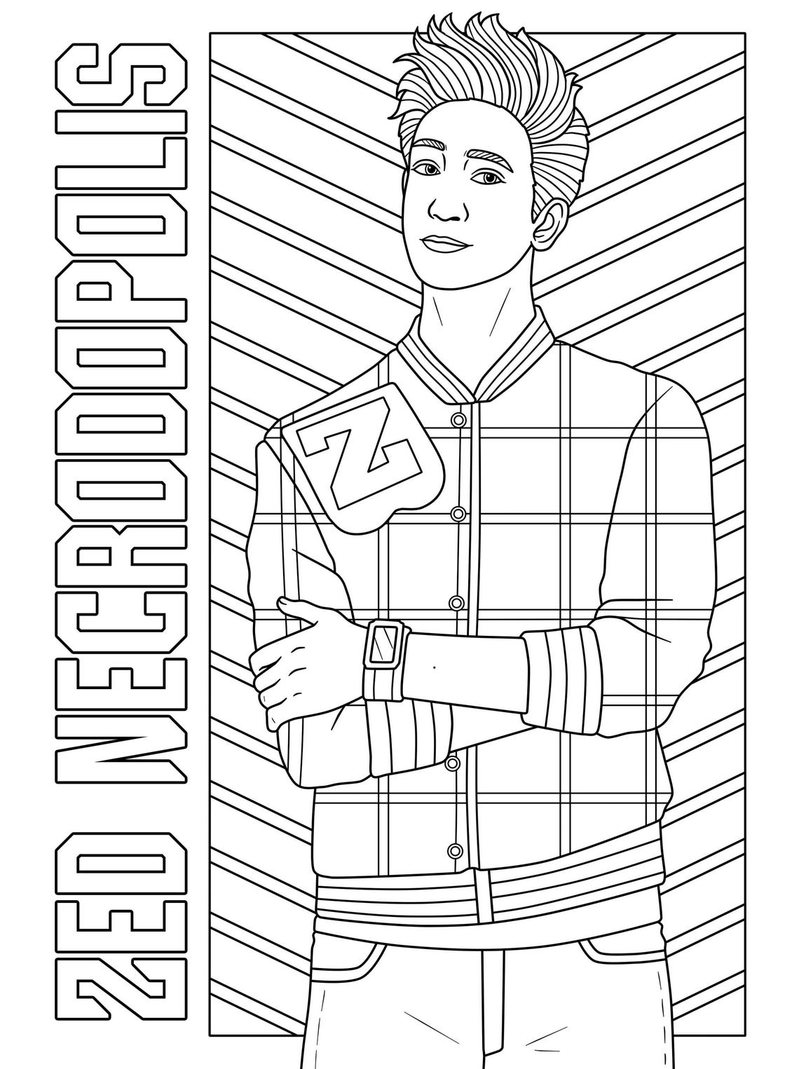 Disney Zombies 3 Coloring Book – DIGITAL DOWNLOAD | 35 Unique Pages ...