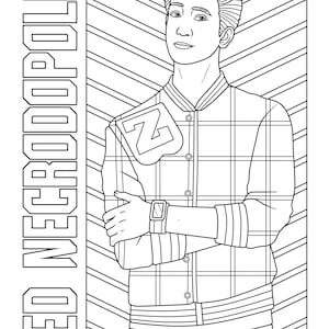 Disney Zombies 3 Coloring Book – DIGITAL DOWNLOAD | 35 Unique Pages ...