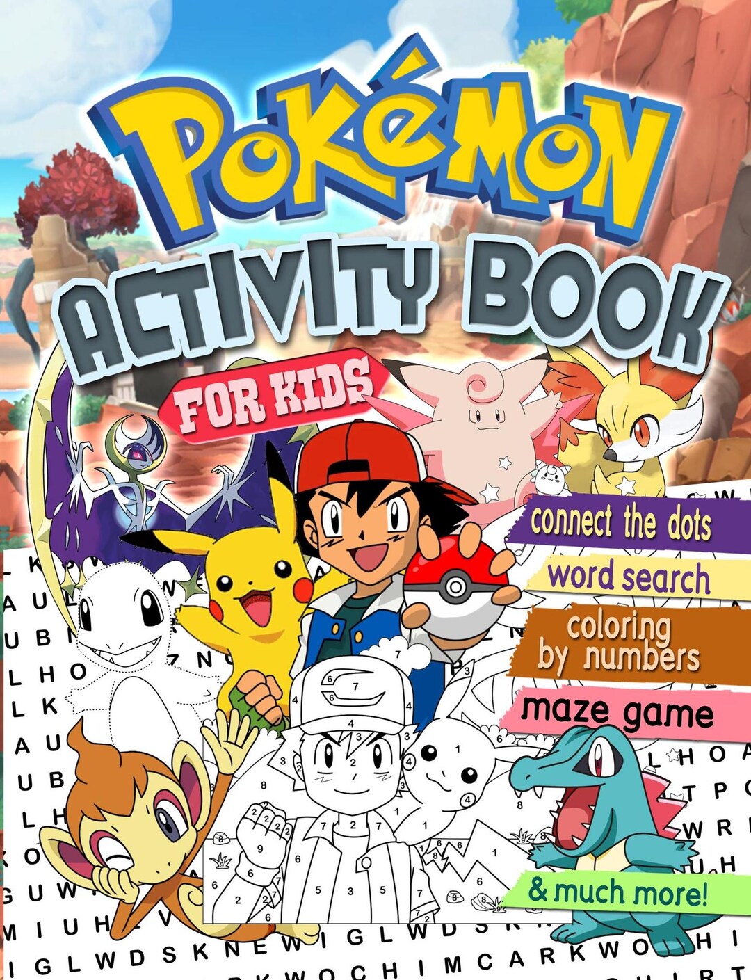 Pokémon-inspired Digital Activity Book for Kids - 25 Activity Pages - Etsy