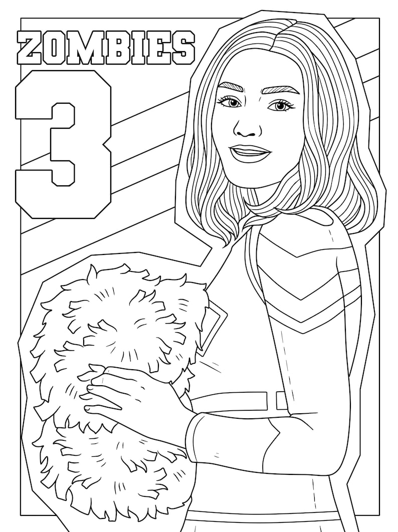 Disney Zombies 3 Coloring Book – DIGITAL DOWNLOAD | 35 Unique Pages ...