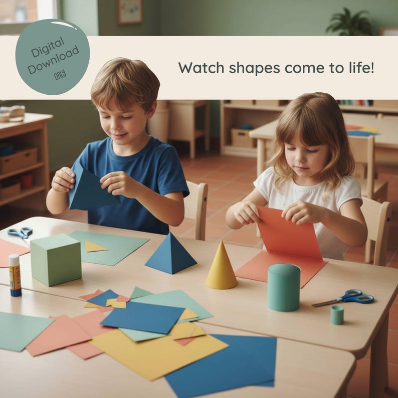 2D & 3D Shapes Activities | Flashcards, Matching and Building ...