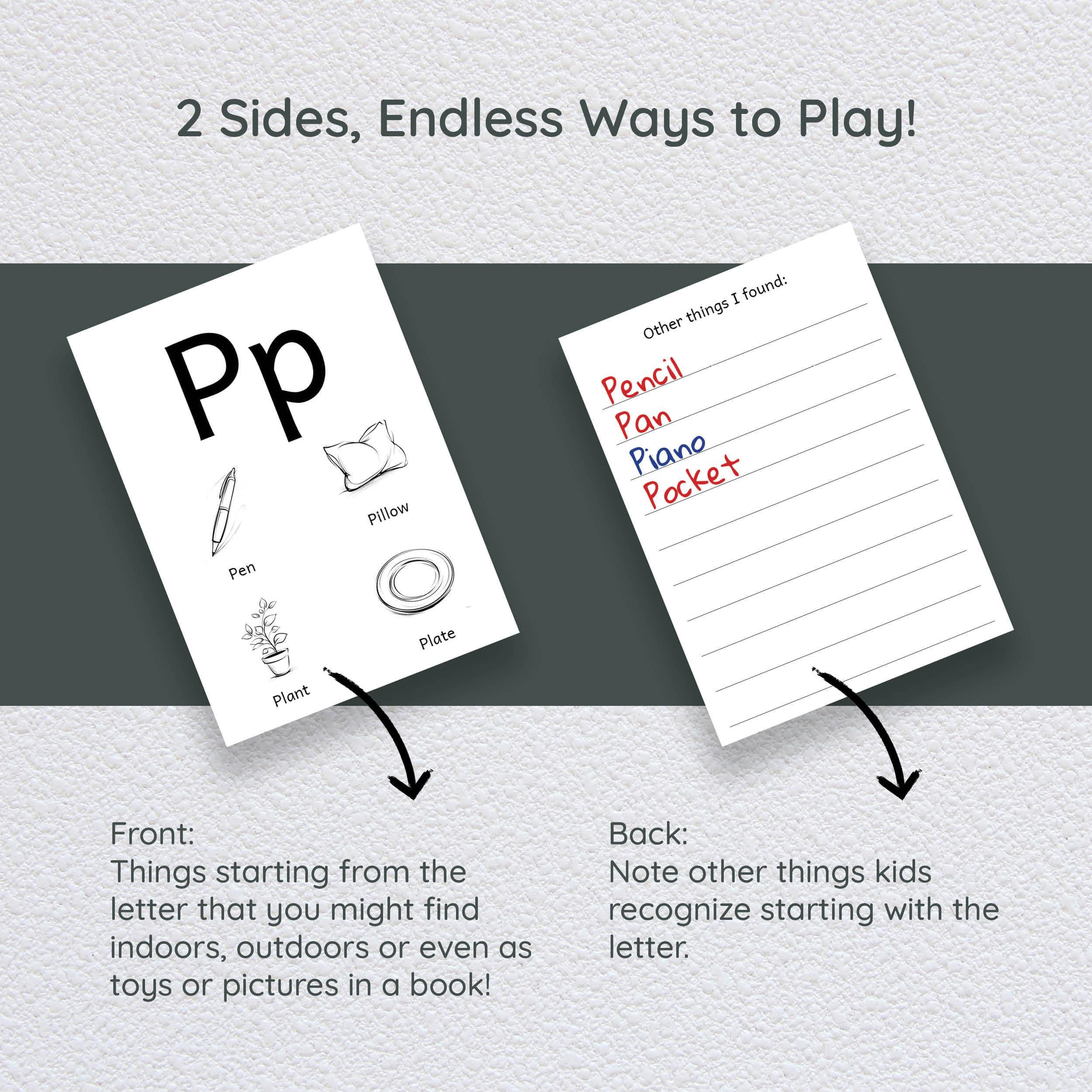 Alphabet Scavenger Hunt Cards for Kids | ABC Learning Game Printable ...