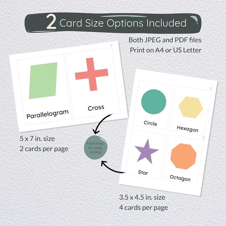 Printable 2D and 3D Shapes Flashcards for Kids - Pastel Geometry ...